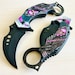 7 Skull Grim Reaper Tactical Claw Karambit Assisted Open Folding Pocket ...