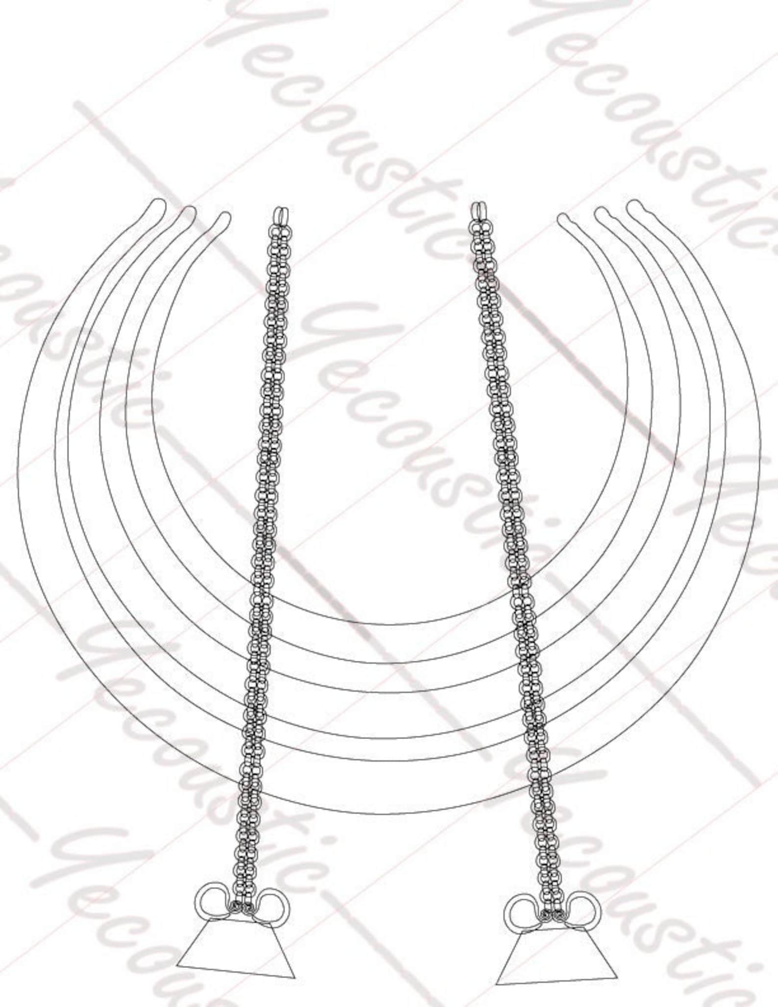 Circular Xauv Design (hmong Necklace) 2 Piece Set - Etsy