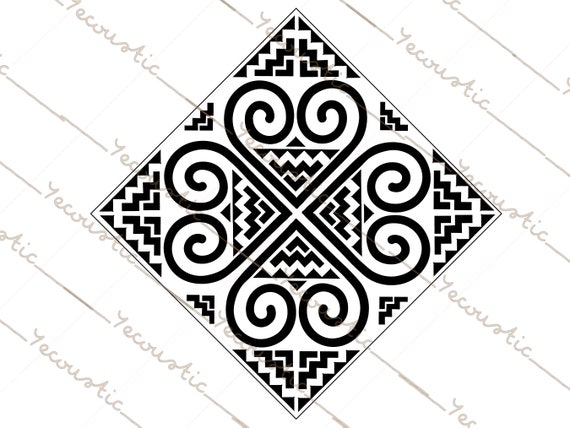 Heart Tile Design // Hmong Design // SVG PNG JPEG // - Etsy Canada
