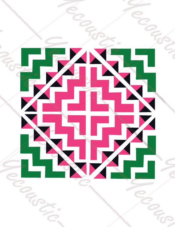 Hmong Lotus Design paj Ntaub - Etsy