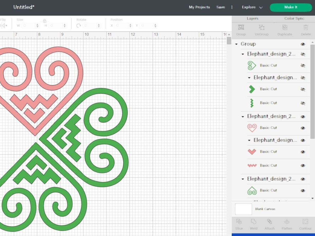 Elephant Heart Foot Design / Hmong Design / Hmong Pattern / Hmong Hill ...