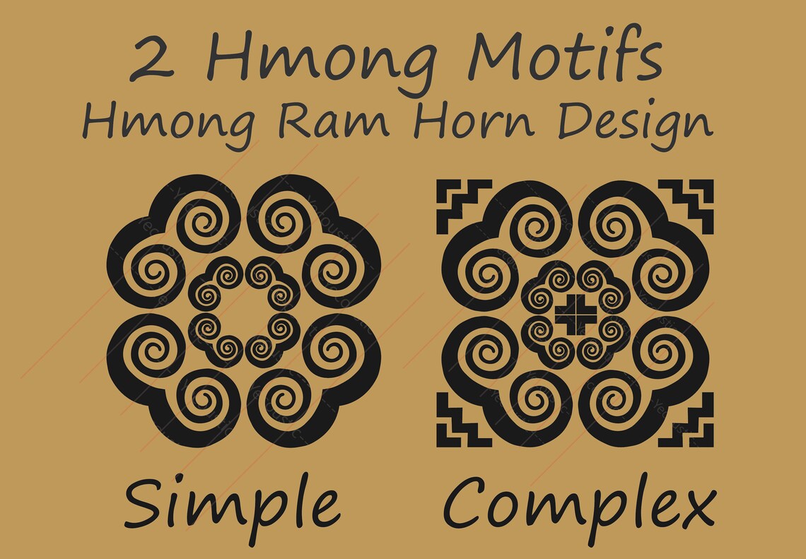 Hmong Ram Design // Hmong Motifs // Hmong SVG - Etsy