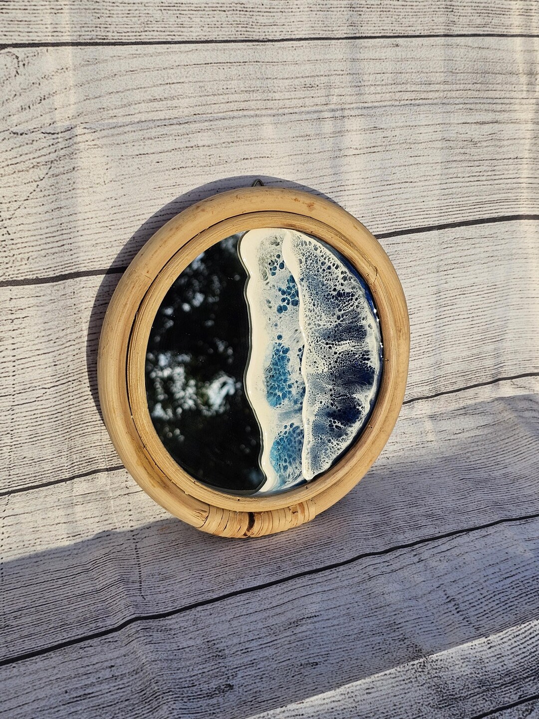 Resin Ocean Wave Wall Mirror - Etsy