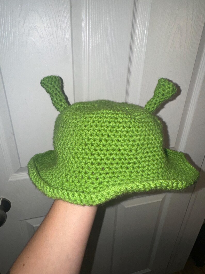 Shrek Crochet Bucket Hat Pattern PDF – DIY Crochet Costume Hat for ...