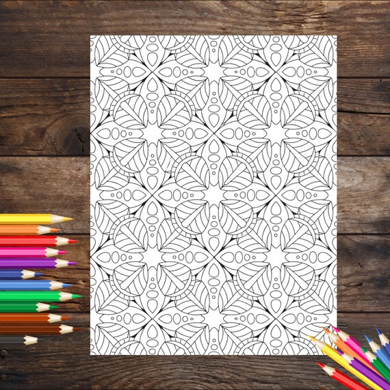 50 Mandela Tessellations Coloring Pages Adult Coloring Pages ...
