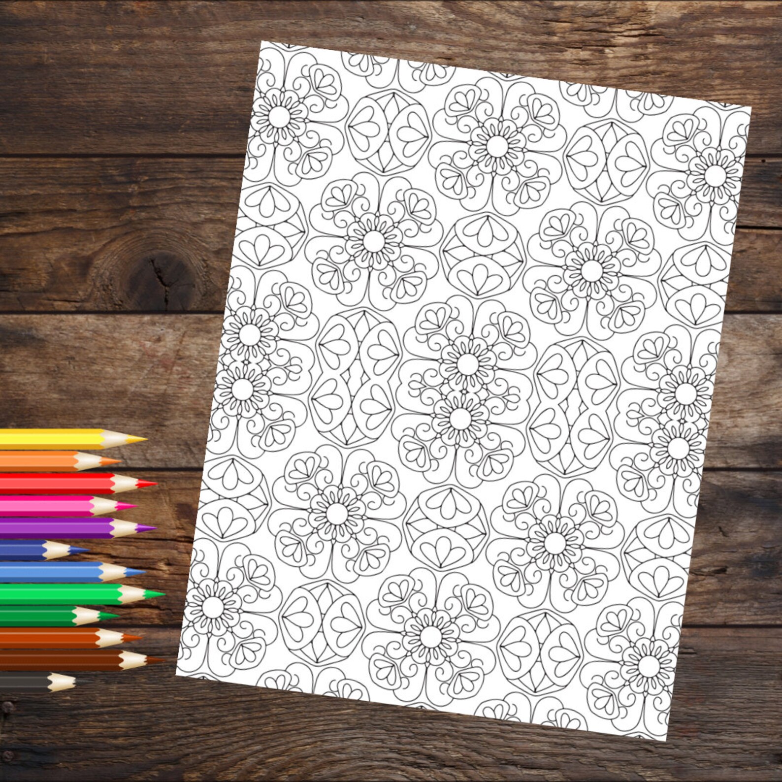 Mandela Coloring Page, Adult Coloring Book Page, Stress Relief Coloring ...