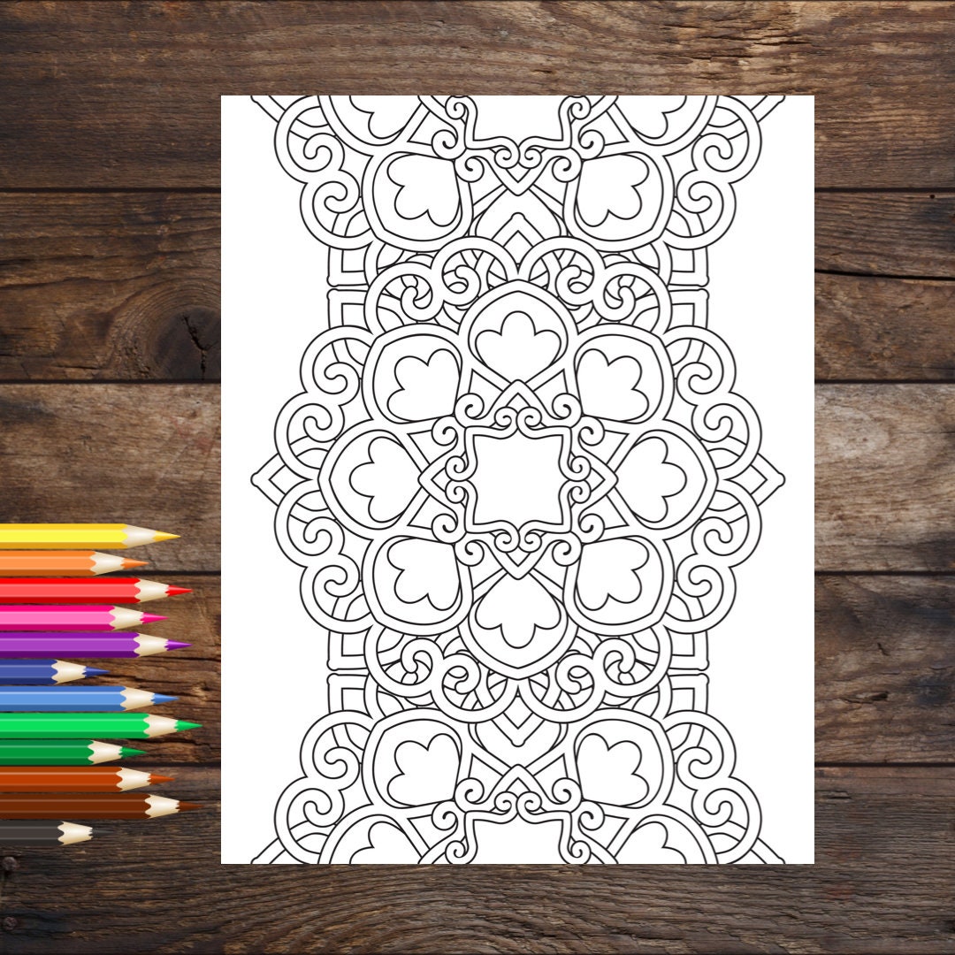 Mandela Coloring Book Page, Printable Coloring Book Page for Adults - Etsy