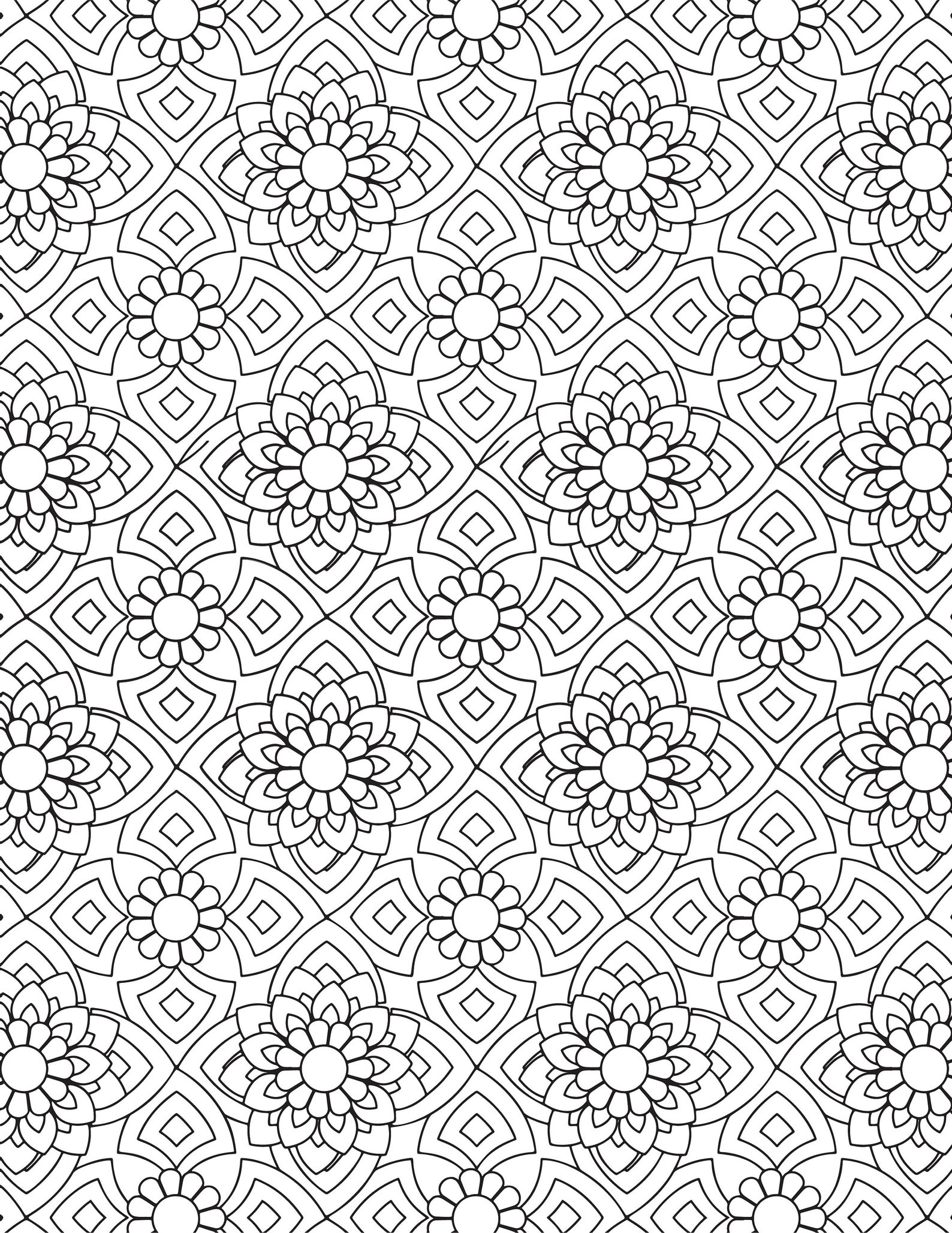 Geometric Coloring Book Page Mandela Coloring Page Printable | Etsy