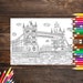 London England Coloring Page, Adult Travel Coloring Book Page ...