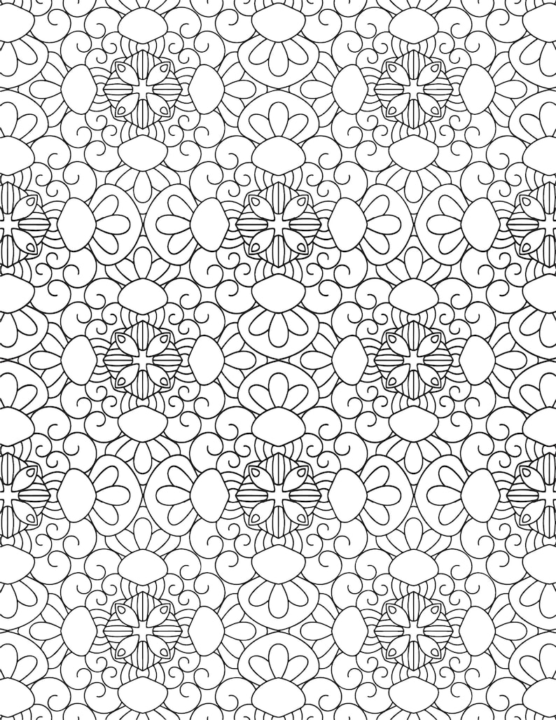 Mandela Coloring Page, Adult Stress Relief Coloring Book Page ...