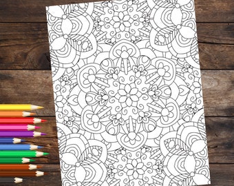 50 Mandela Tessellations Coloring Pages Adult Coloring Pages ...