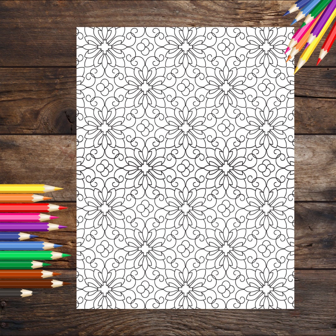 Mandela Coloring Book Page, Printable Adult Coloring Book Page, Stress ...