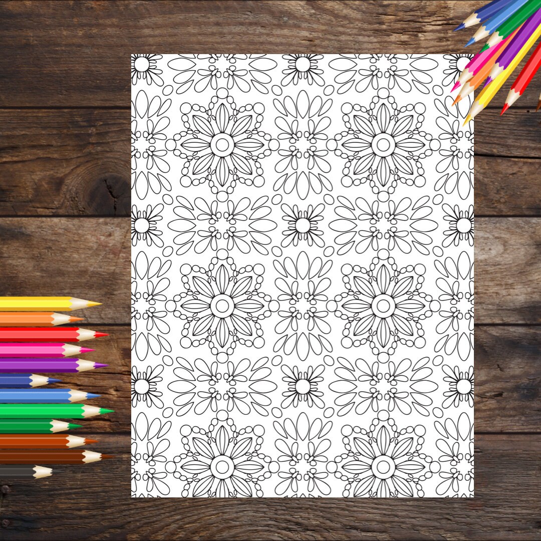 Mandela Coloring Book Page, Adult Stress Relief Coloring Page - Etsy