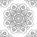 Mandela Coloring Page, Geometric Coloring Sheet, Printable Coloring ...