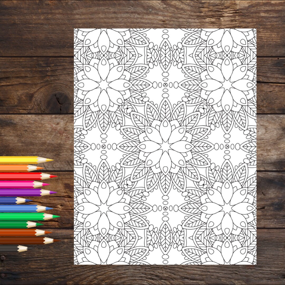 50 Mandela Tessellations Coloring Pages Adult Coloring Pages ...