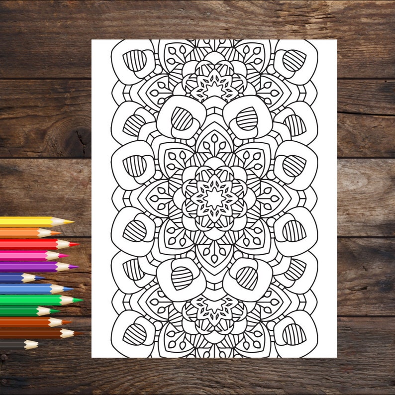 Mandela Coloring Book Page, Printable Coloring Sheet, Coloring Book ...