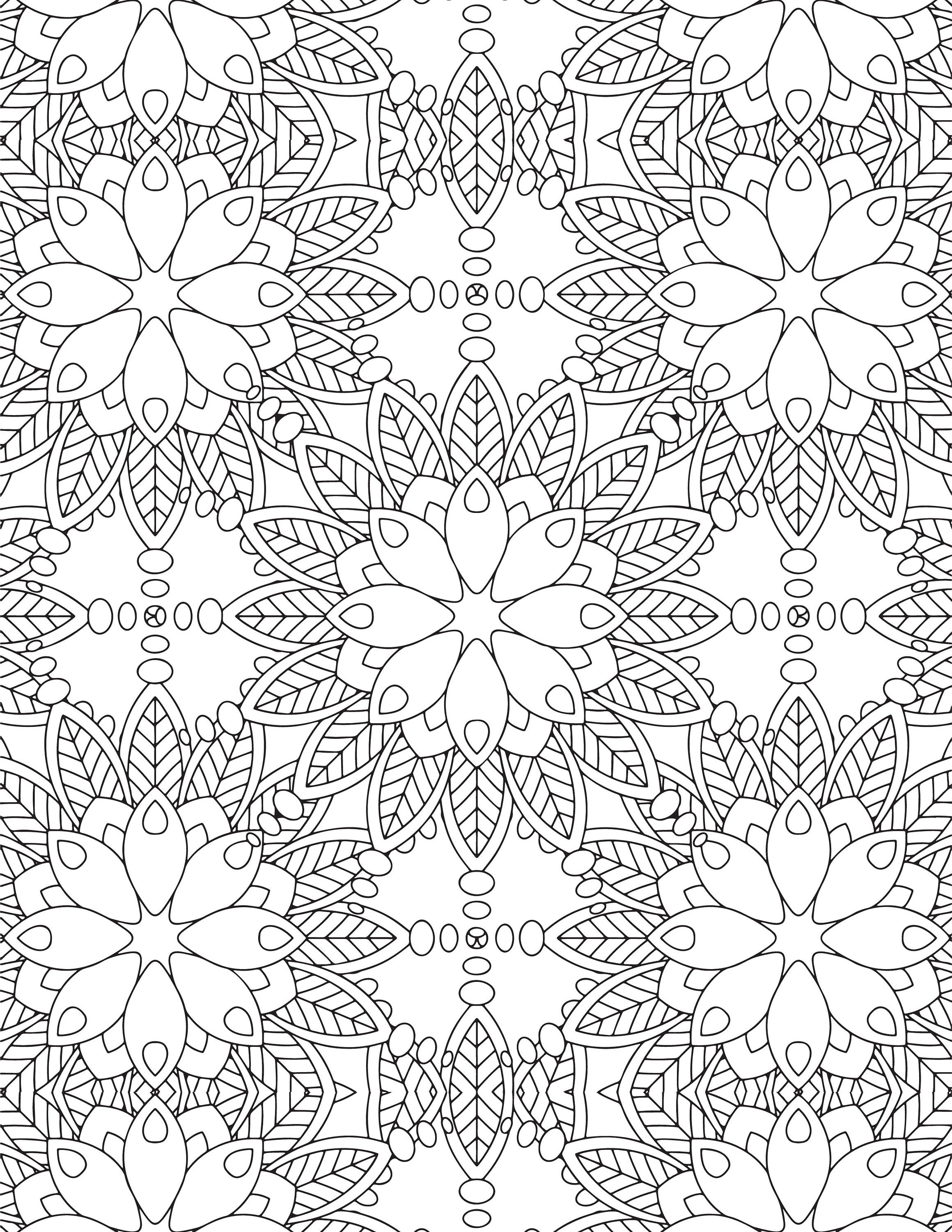 Mandela Coloring Page, Geometric Coloring Book Page, Adult Coloring ...