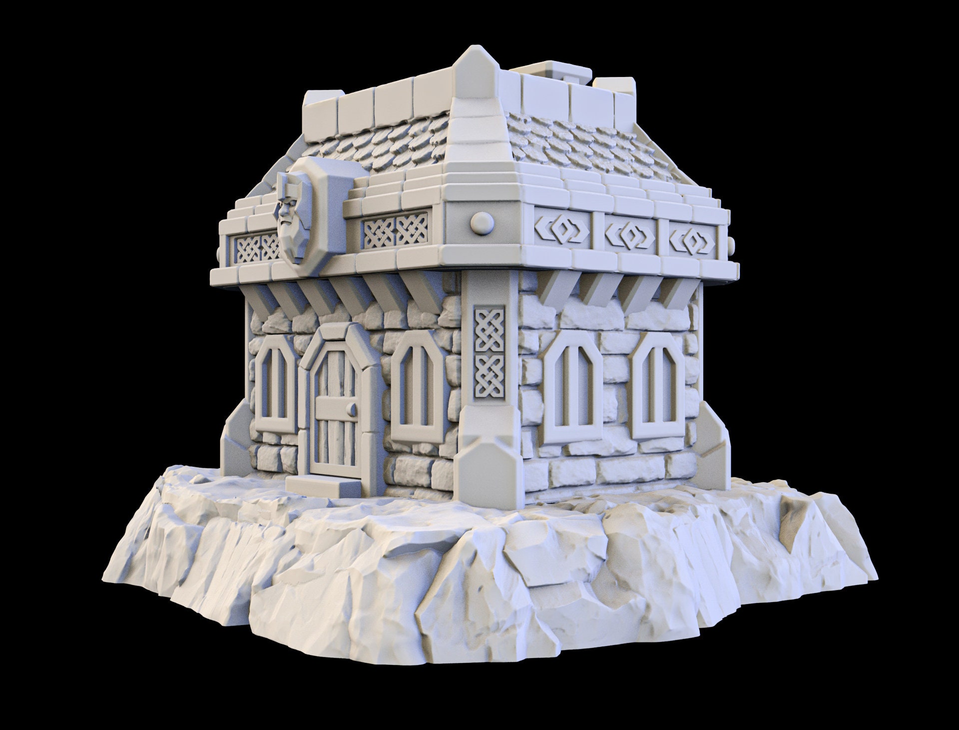 Dwarven Mountain House 2 by Robert Sculpting - Etsy