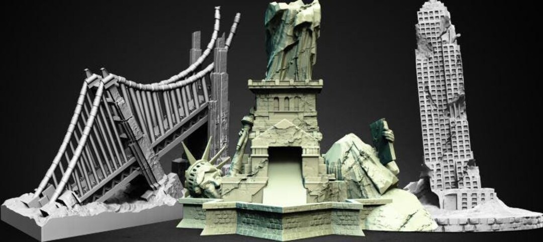 Fantasy Ruined Buildings Dice Tower by Slope3d - Etsy