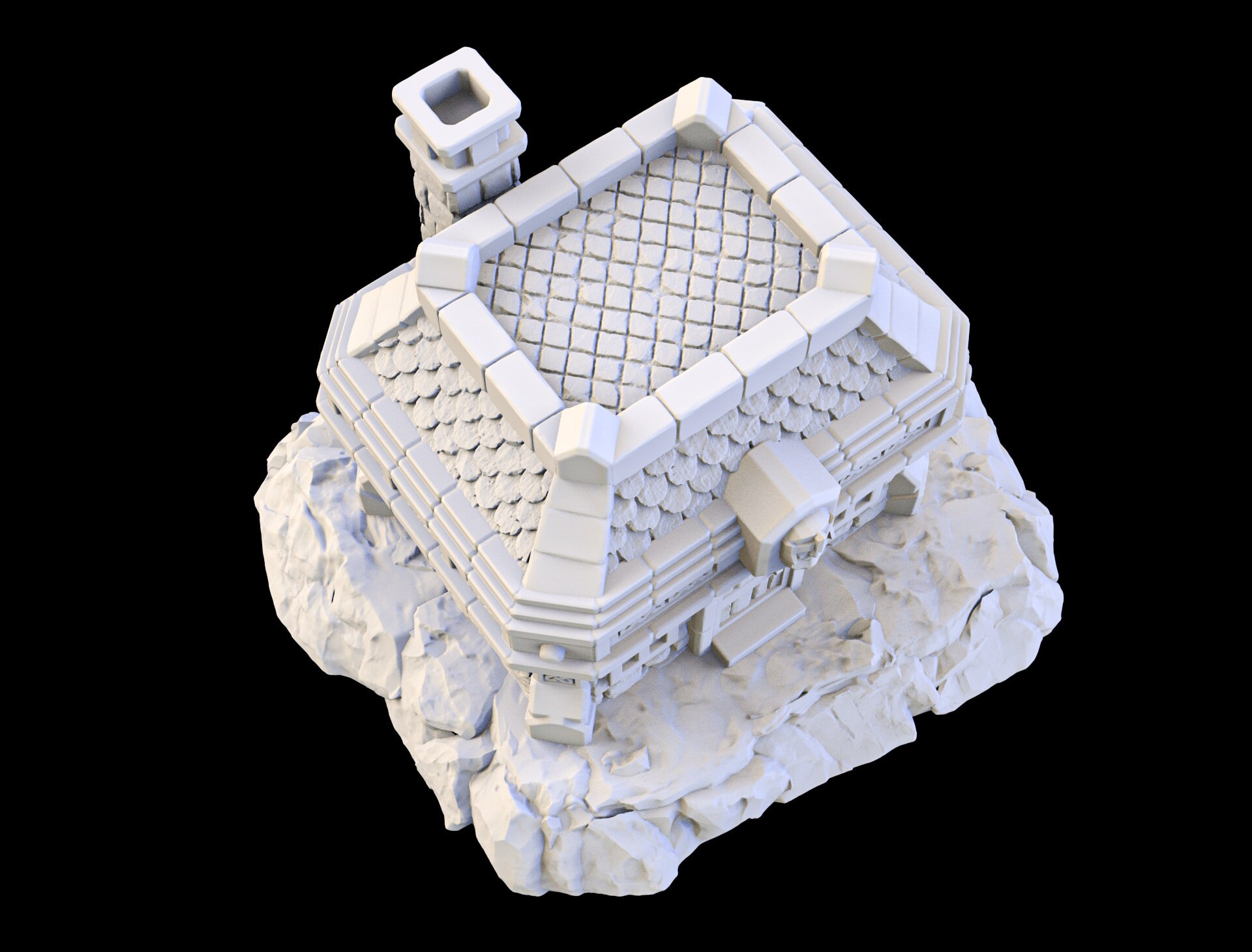 Dwarven Mountain House 2 by Robert Sculpting - Etsy