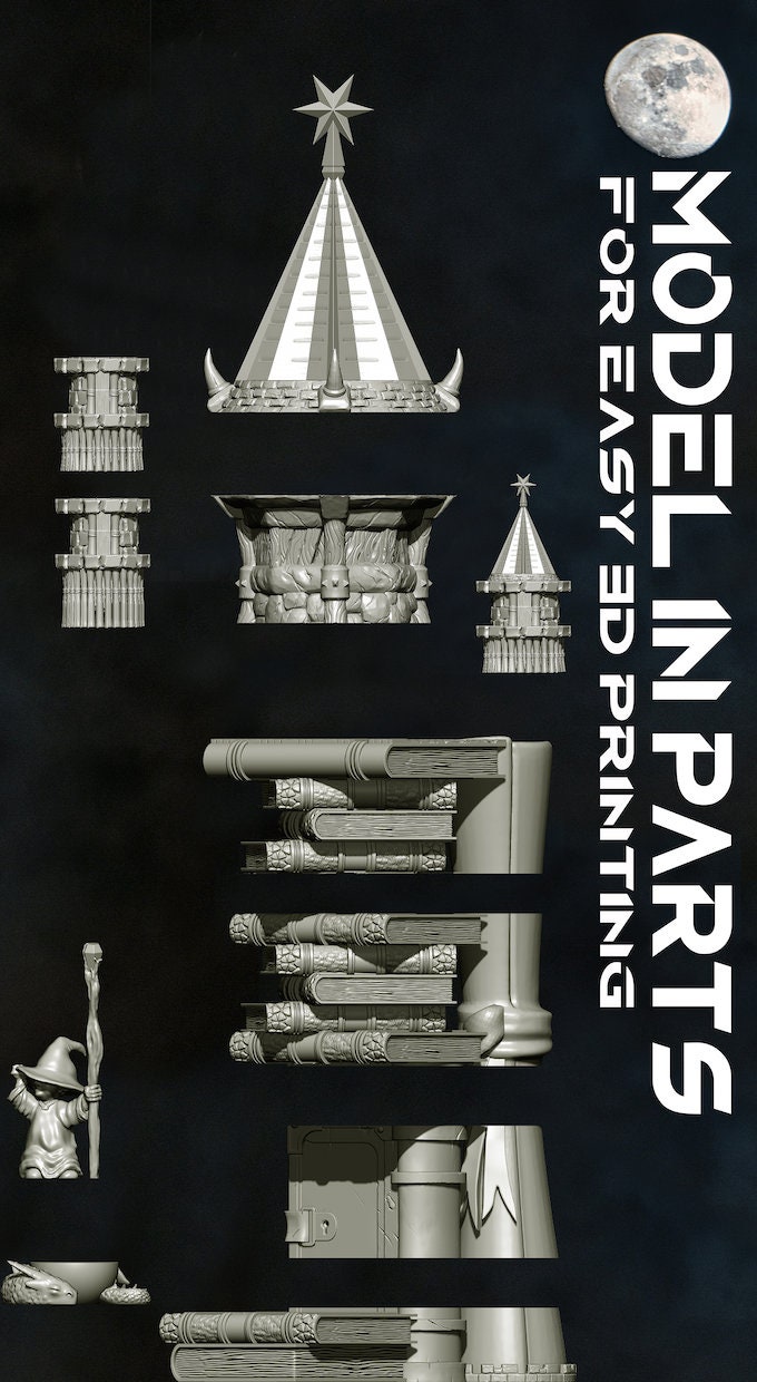Wizard Palace Fantasy Dice Tower by Slope3d - Etsy