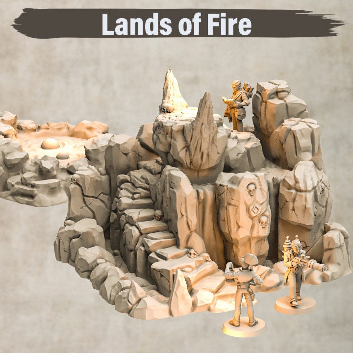 Land of Fire by 3dhexes - Etsy