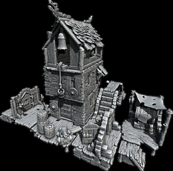 Swamp Tower by Stoneaxe Miniatures - Etsy