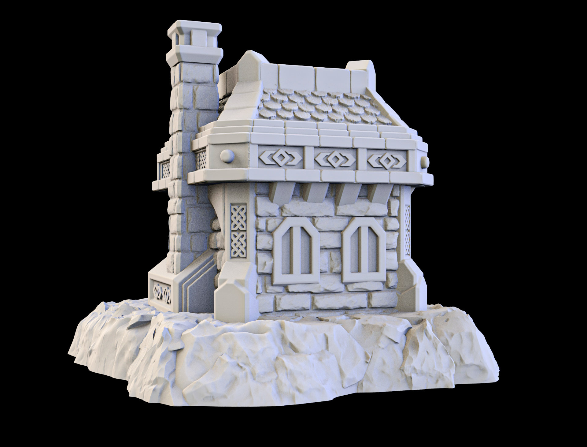 Dwarven Mountain House 2 by Robert Sculpting - Etsy