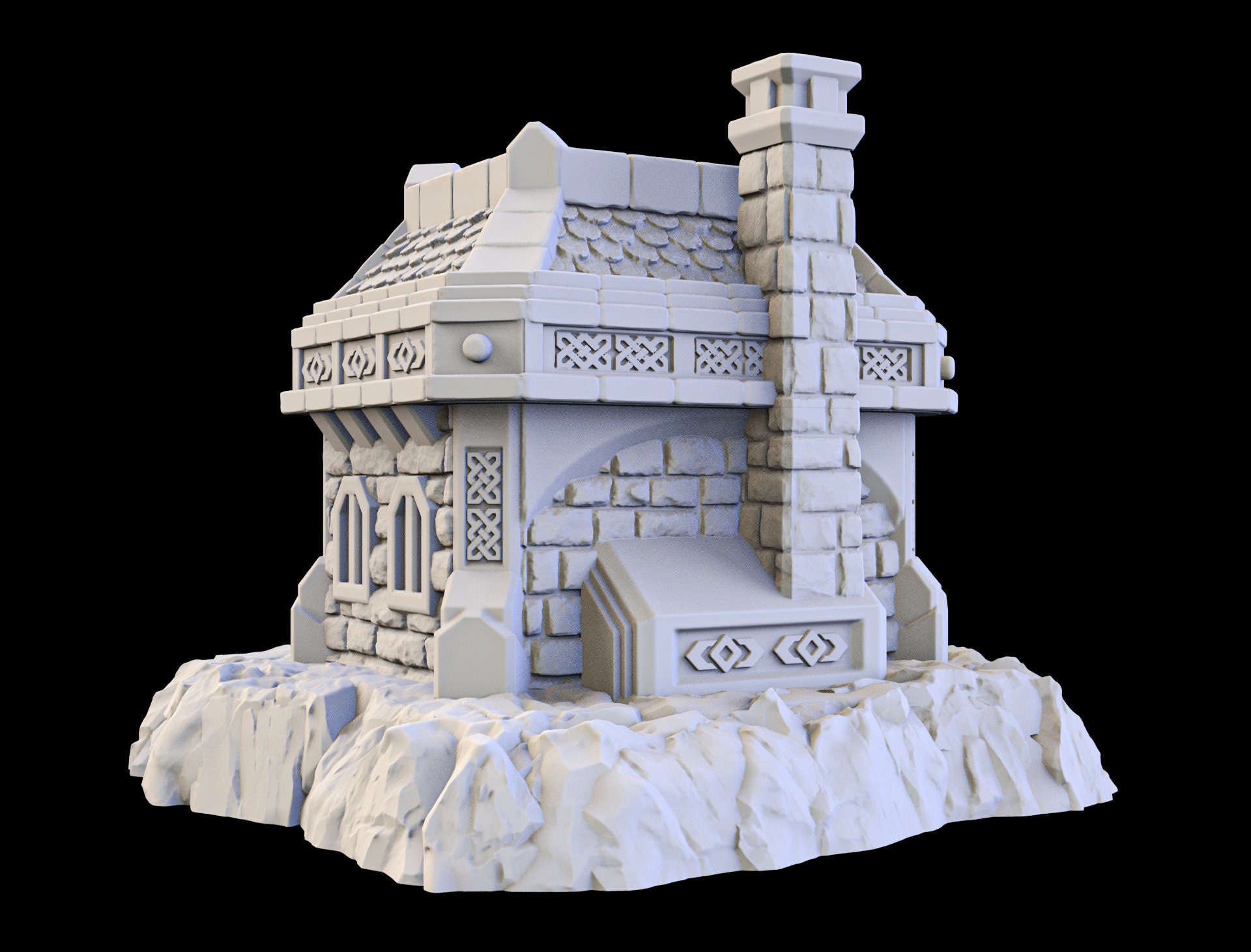 Dwarven Mountain House 2 by Robert Sculpting - Etsy