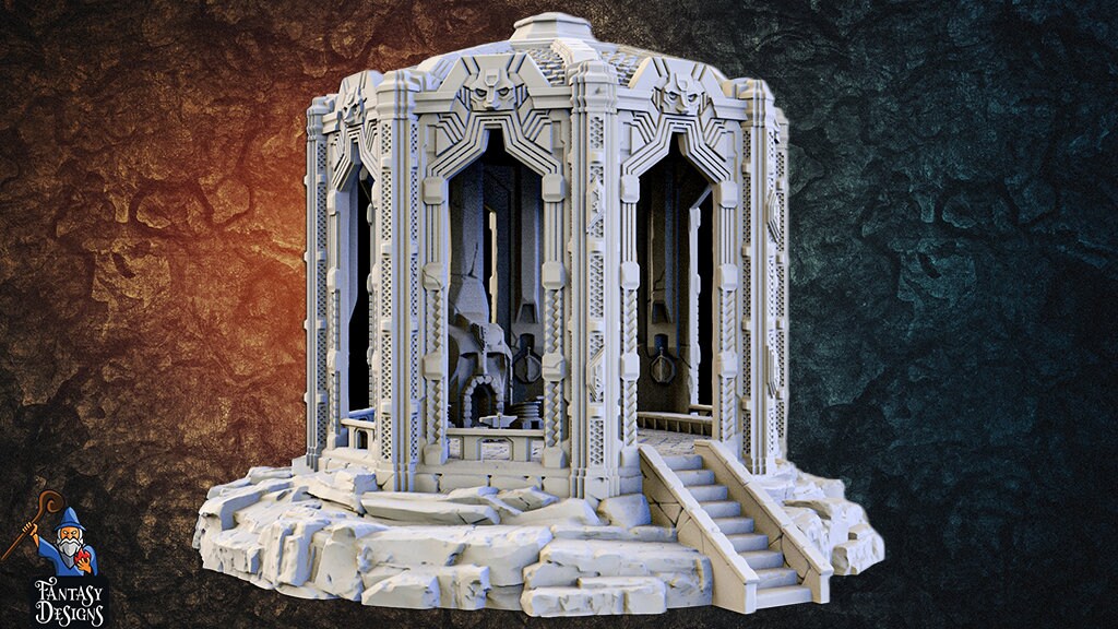 Dwarf Forge Gazebo by Fantasydesigns - Etsy