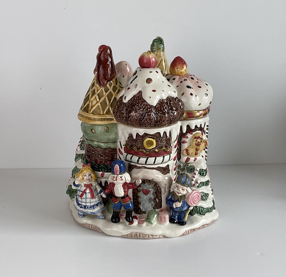 Vintage Cookie Jar Nutcracker Kitchen Display Christmas Centerpiece ...