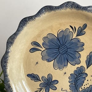 Farmhouse Pottery Pie Plate Heavy Stoneware Deep Dish Ceramic Pie Pan ...