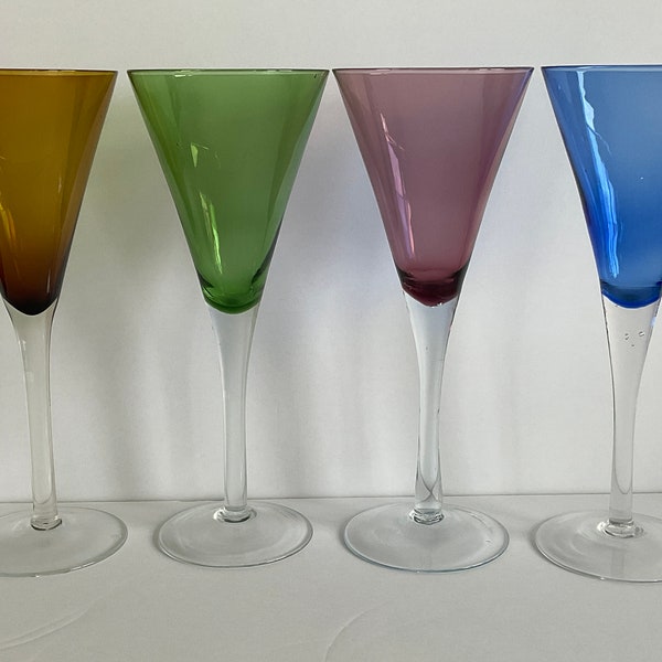 Colored Stemware - Etsy