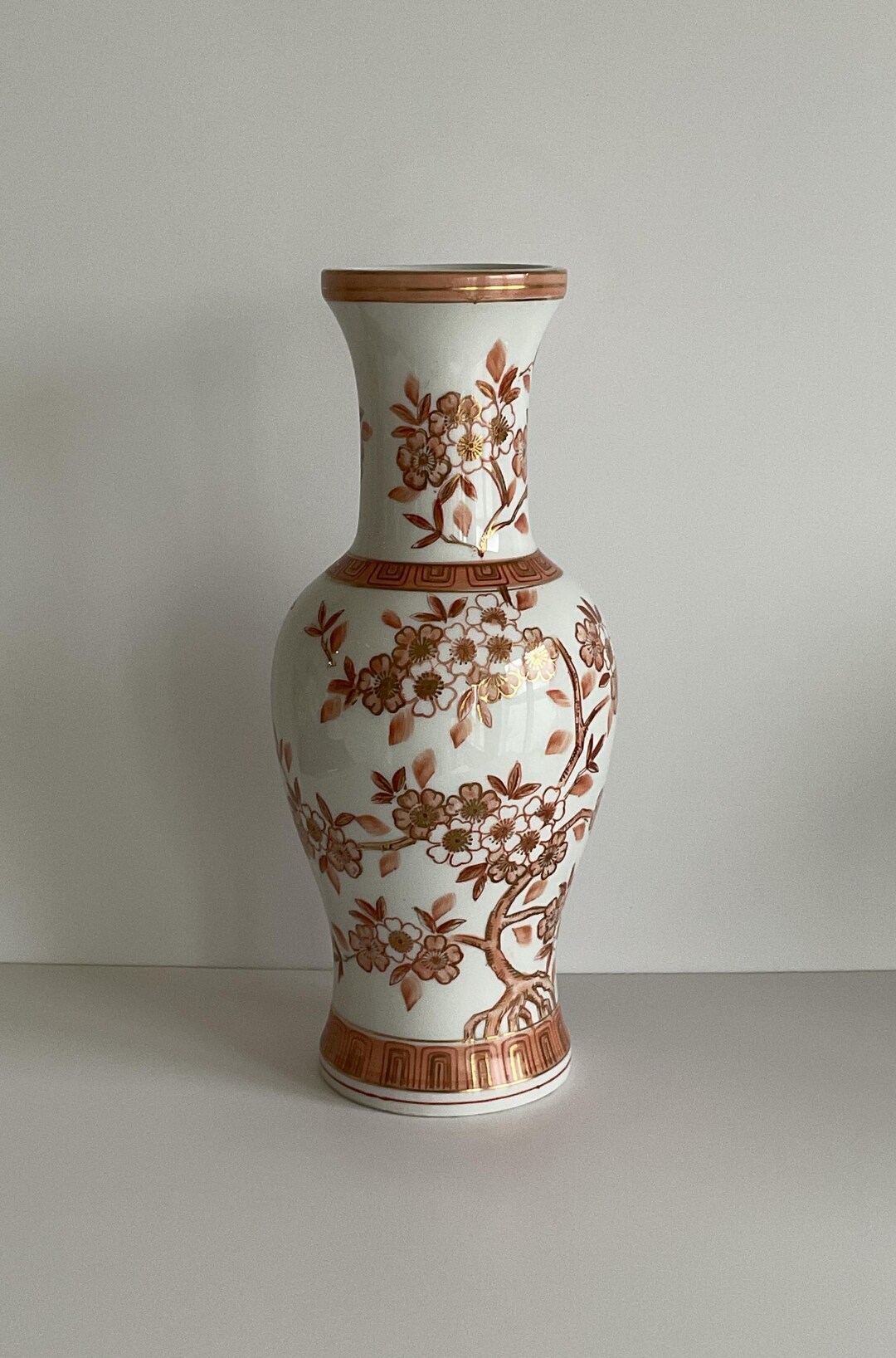 Vintage Vase Norleans Hand-painted Japanese Porcelain Vase Entryway ...