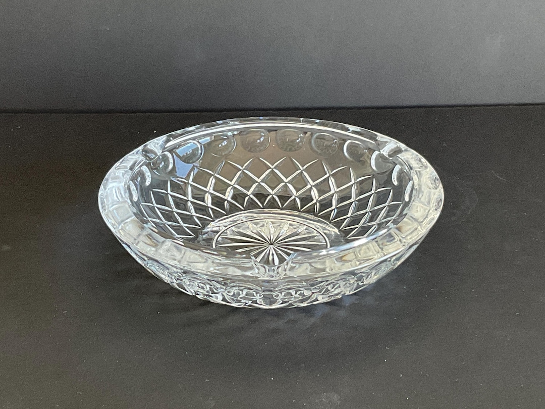 Vintage Ashtray Mid-century Crystal Candy Dish Trinket Holder Small ...