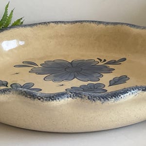 Farmhouse Pottery Pie Plate Heavy Stoneware Deep Dish Ceramic Pie Pan ...