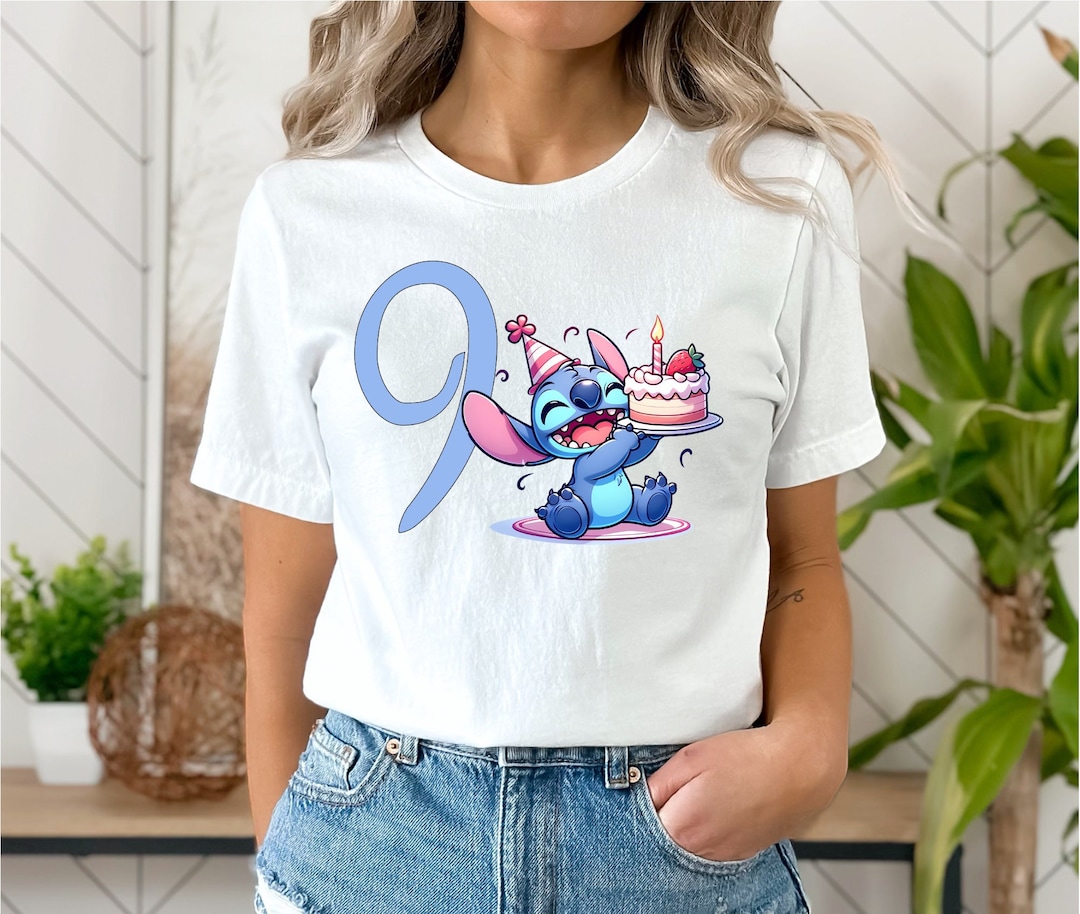 Stitch It's My 9th Birthday Shirt, Stitch Shirt, Disney Shirt, Stitch ...