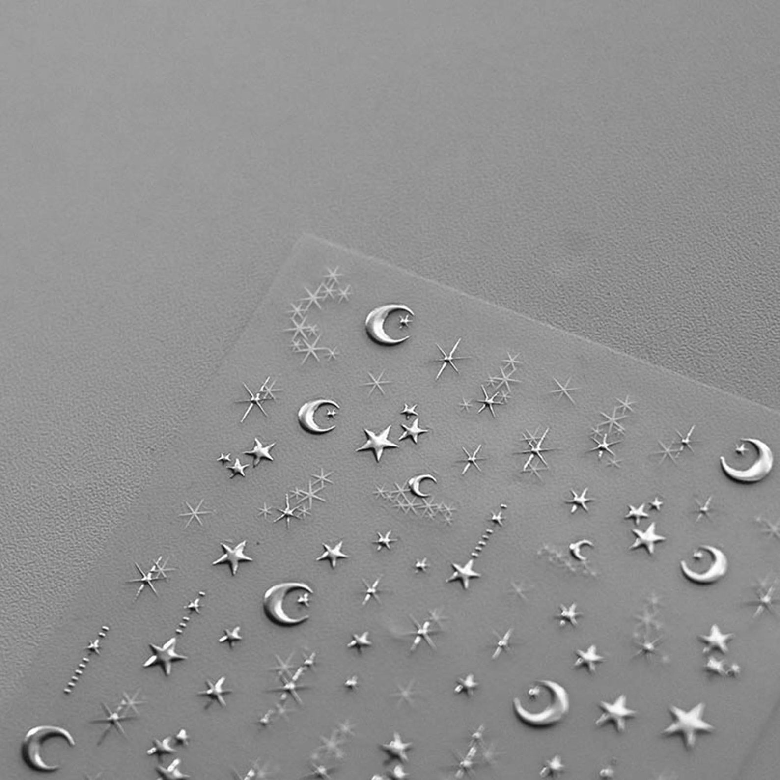 Gold/silver Star and Moon Nail Stickers, Gold/silver Star Decals, Gold ...