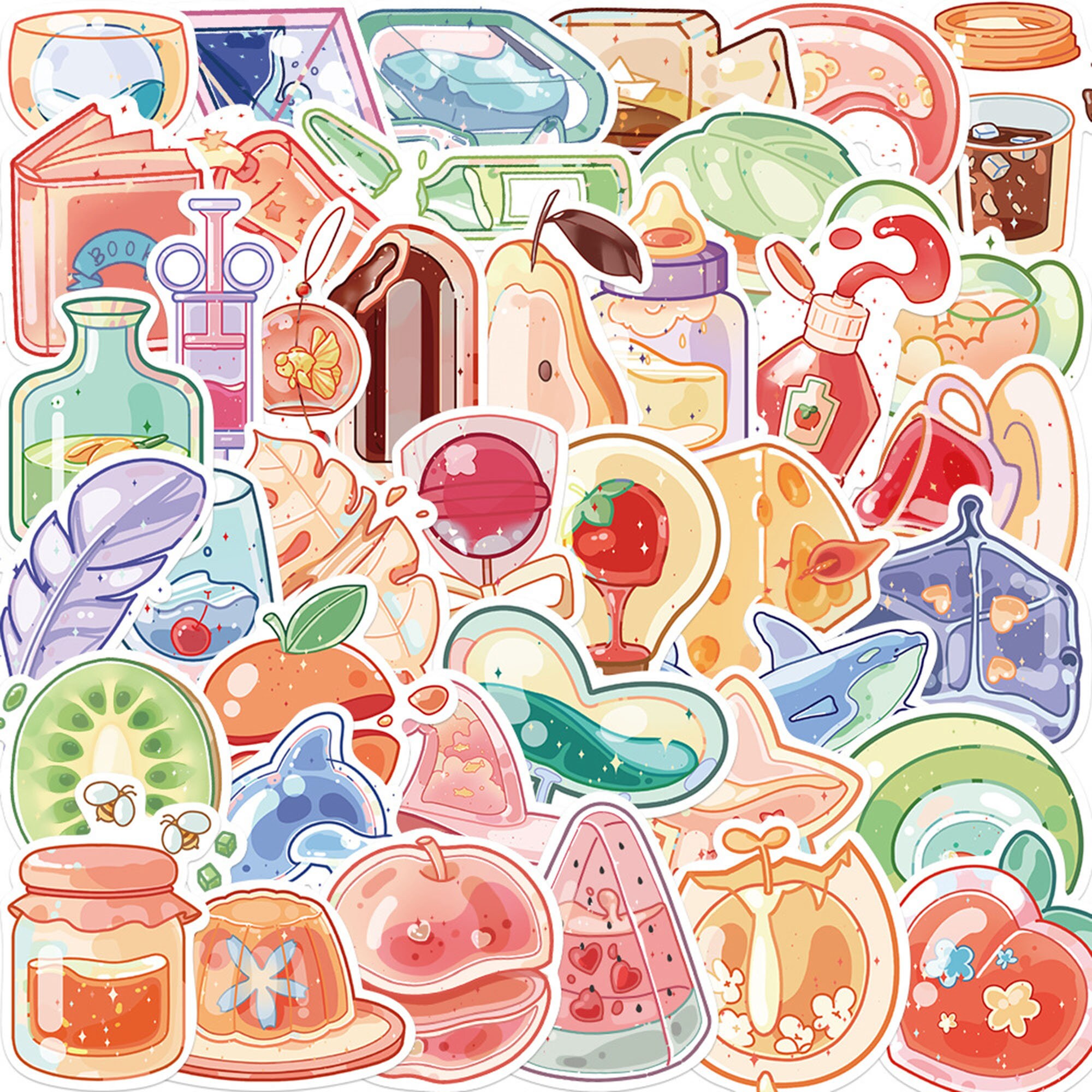 40 Pcs Kawaii Cartoon Stickers Cute Stickers Pack Kawaii - Etsy
