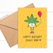 Happy Birthday Stoner Babe Card: Weed Character & Dope Birthday Card ...