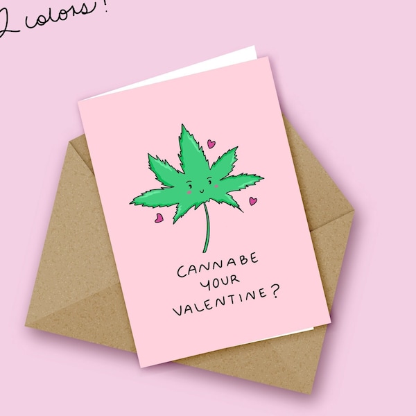 Weed Valentines Card - Etsy