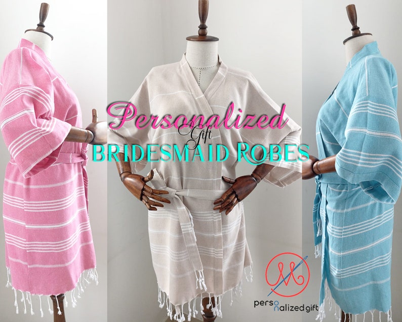 Bridal Party Robes, Personalized Bridesmaid Proposal Robe, Hostess Gift ...