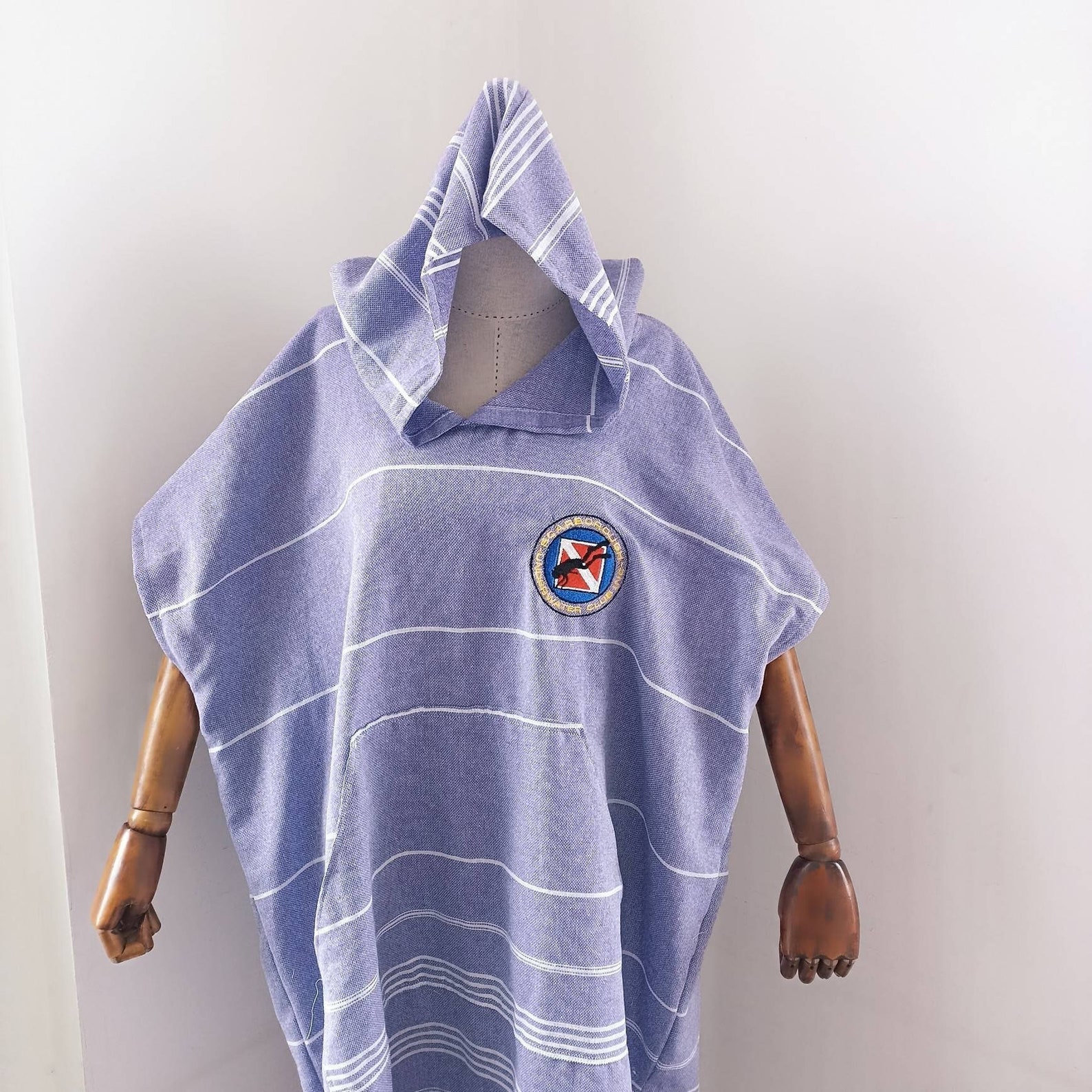 Custom Unisex Surf Poncho With Hood, Personalized Beach Coverup ...