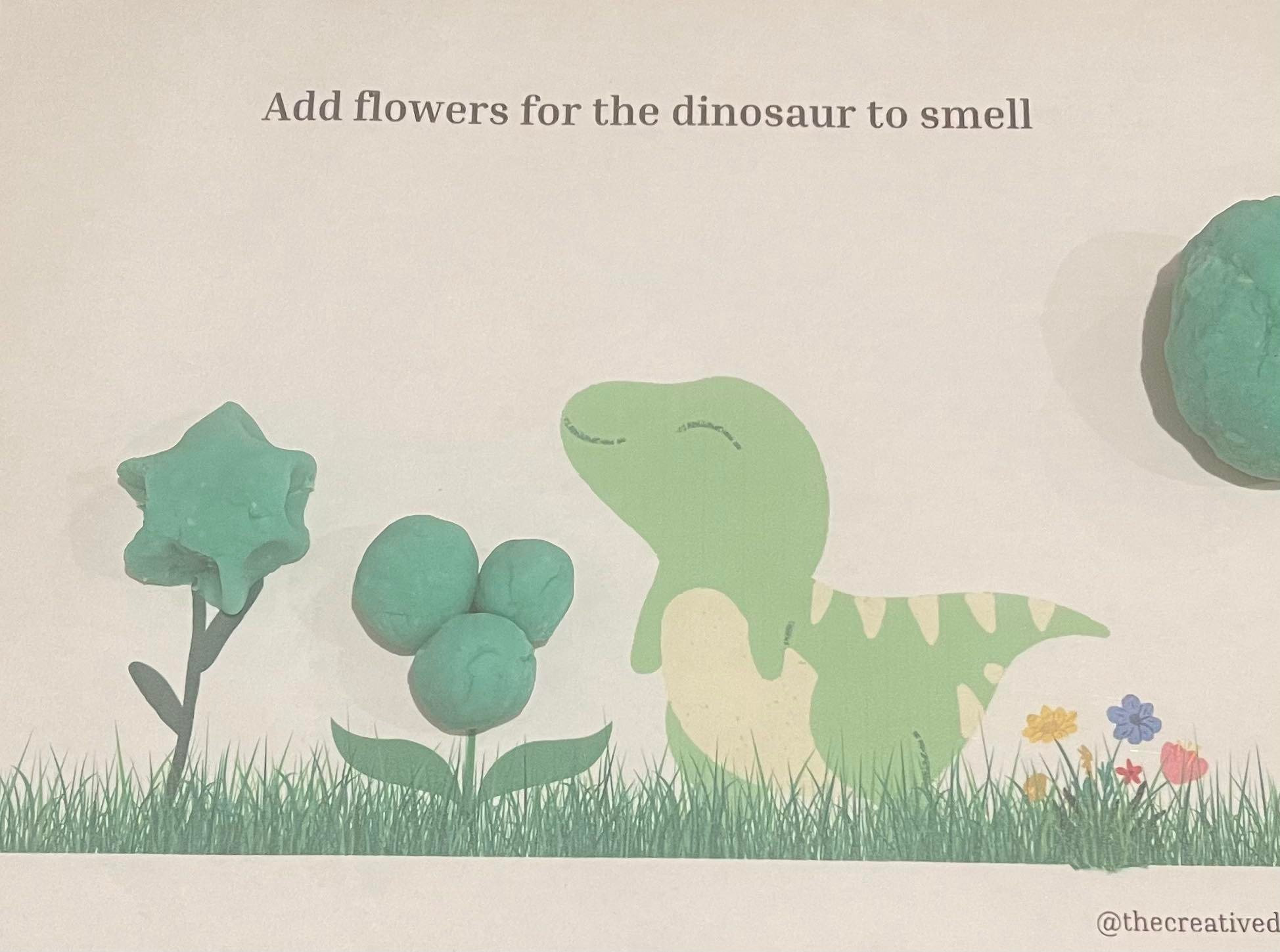 Dinosaur Play Dough Activity Set, Printable Playdough Mat, Busy Book ...