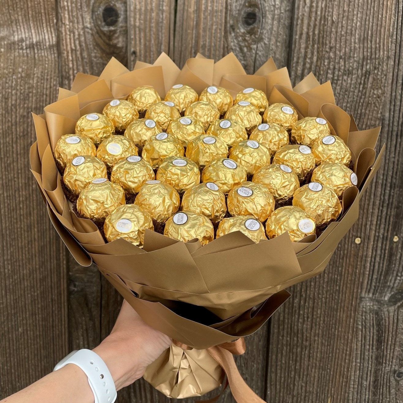 Ferrero Rocher Bouquet. Luxury Sweet Arrangement With Chocolate ...