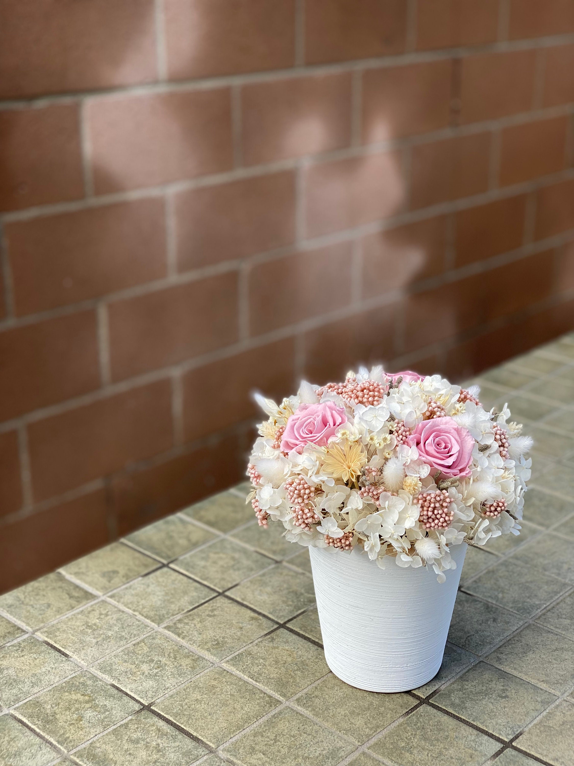 Luxury Flower Arrangement With Preserved Roses and Dried - Etsy