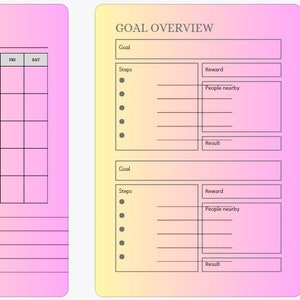 Comprehensive Goal Planner Bundle Vision Board, Habit Tracker & More ...