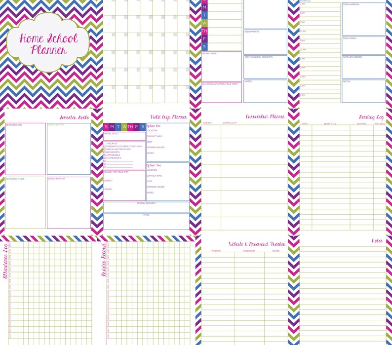 Homeschool Planner, Printable - Etsy