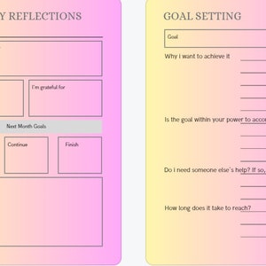 Comprehensive Goal Planner Bundle | Vision Board, Habit Tracker & More ...