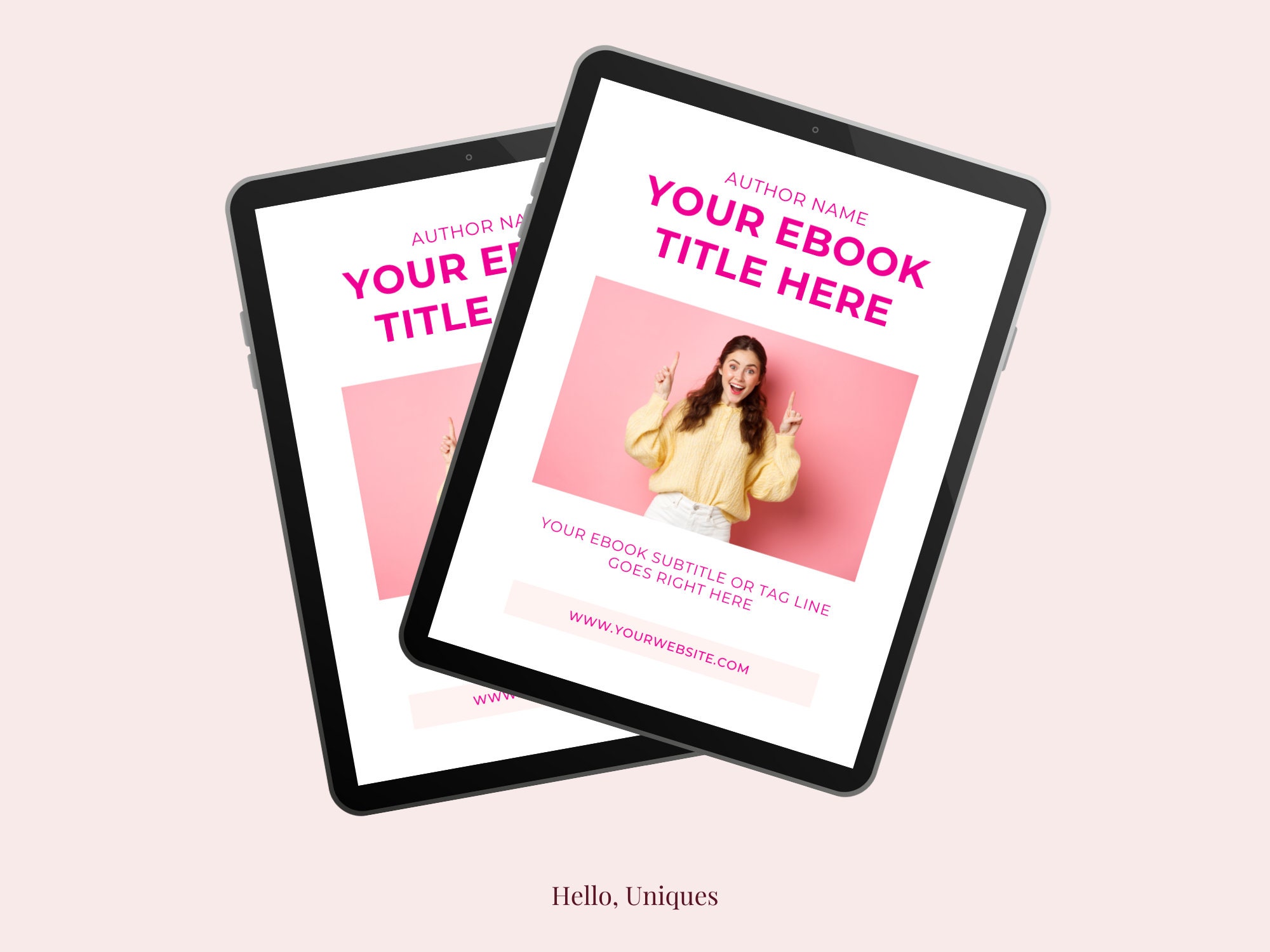 Boss Babe Neon Pink Ebook Template Editable Customizable Ebook Canva ...